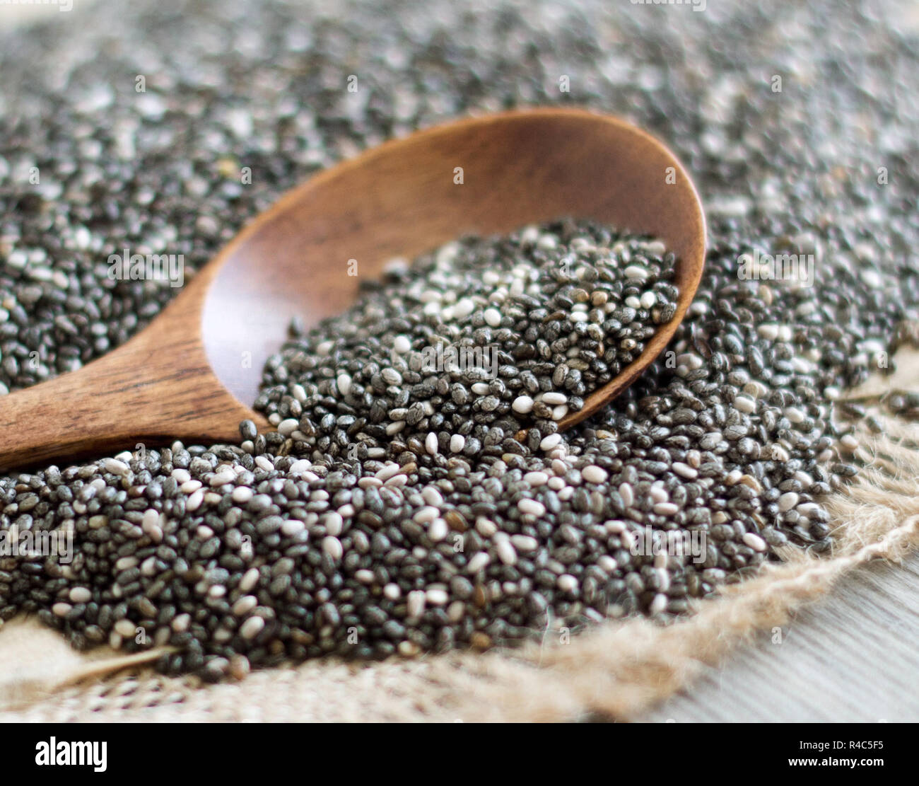 Chia seeds close up Stock Photo - Alamy