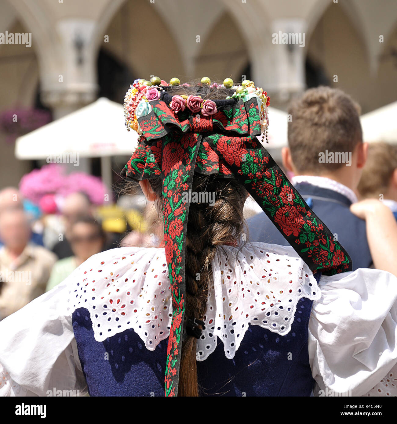 Detail of one of the folk costume of Poland Stock Photo - Alamy