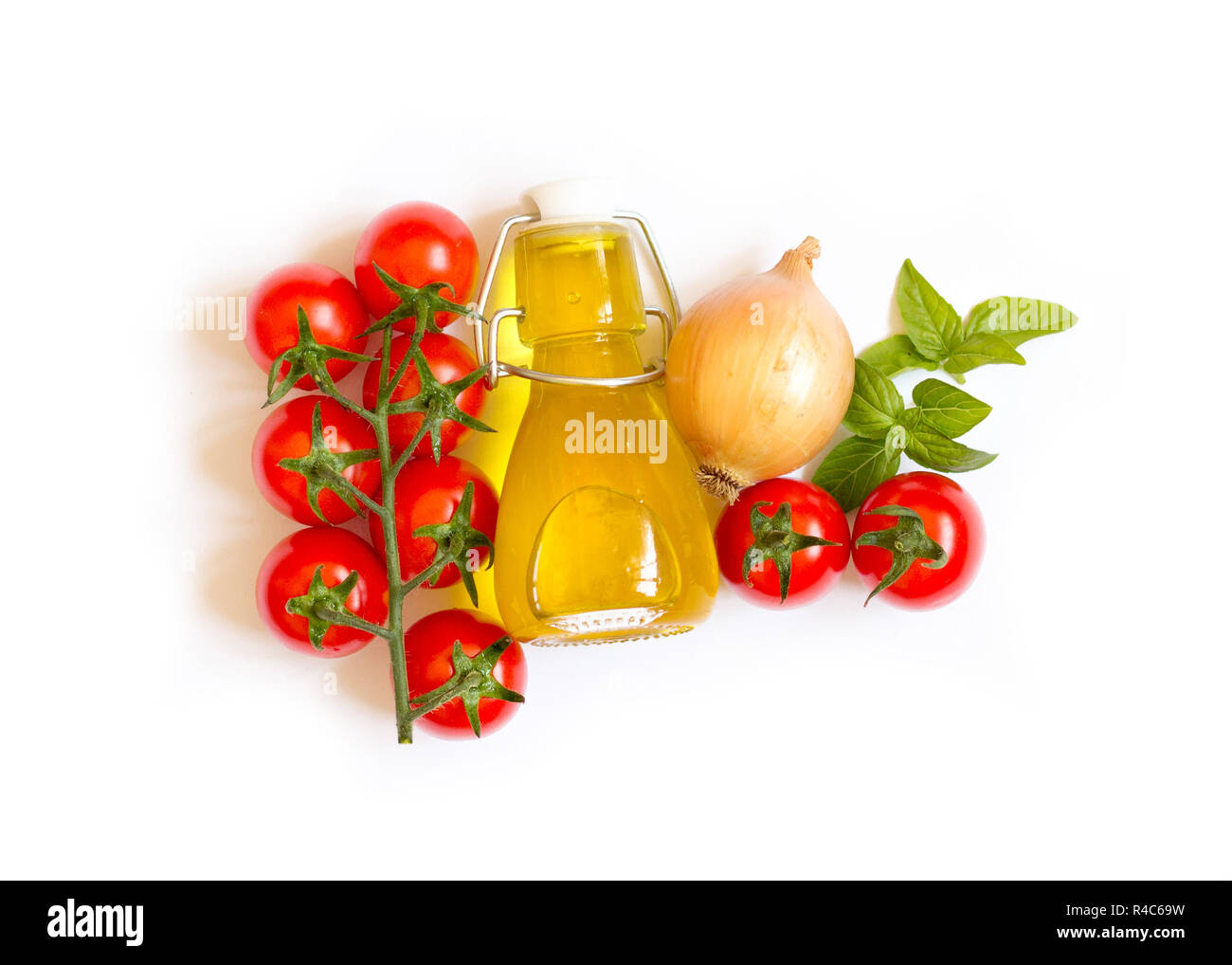 Closeup tomato onion olive Cut Out Stock Images & Pictures - Alamy