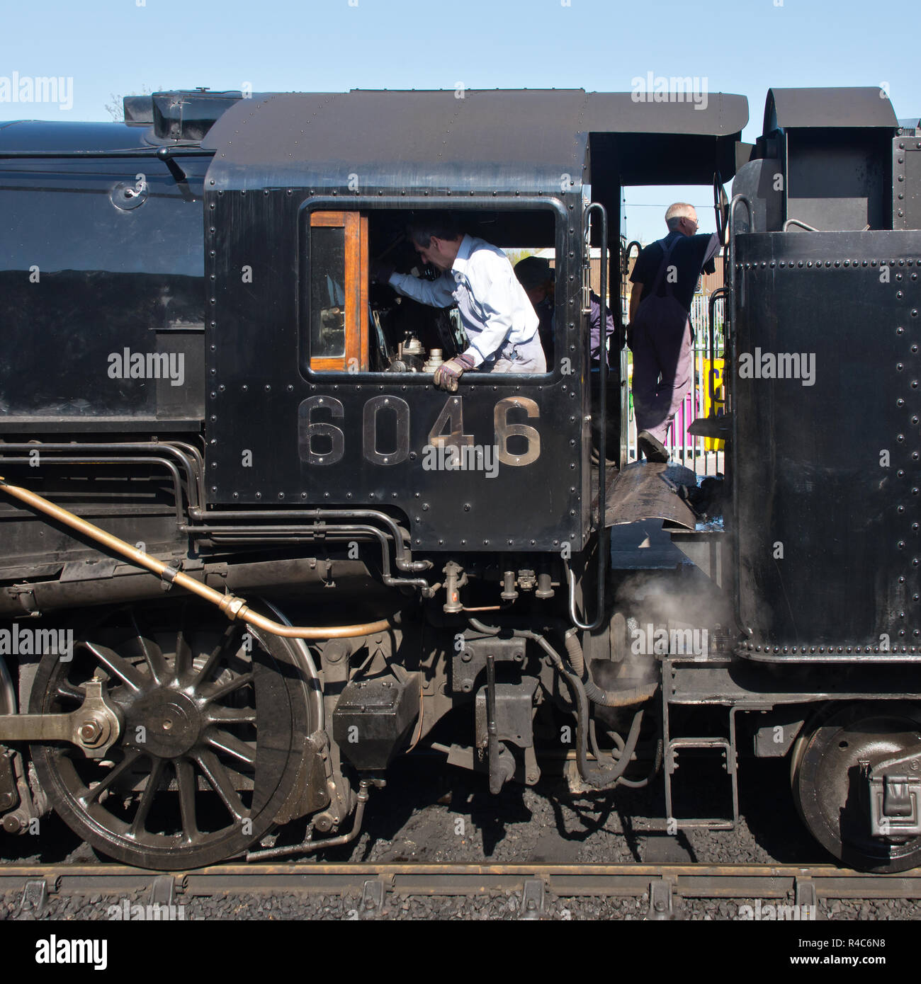 Ex-USATC S160 class consolidation steam locomotive 6046 at Bishops ...