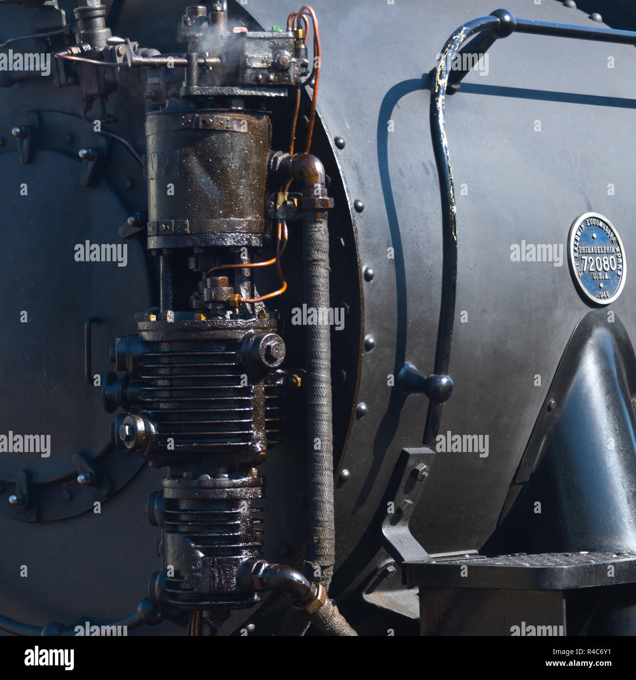Ex-USATC S160 class consolidation steam locomotive 6046 at Bishops ...