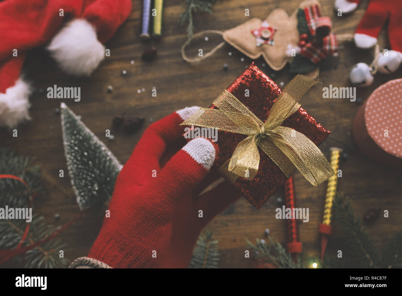 Man with hand in box hi-res stock photography and images - Alamy