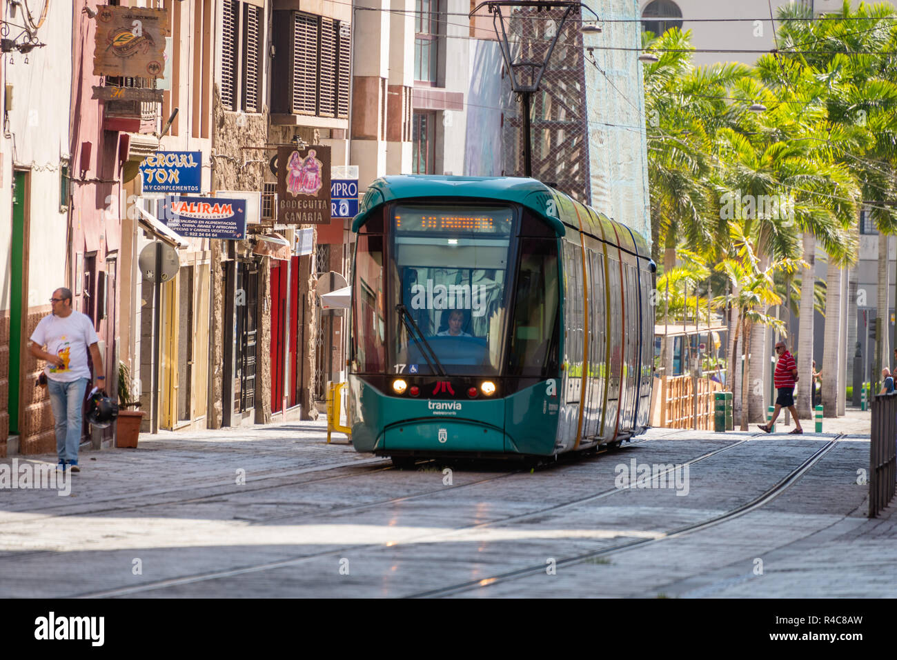 Train tramway modern buildings hi-res stock photography and images - Alamy