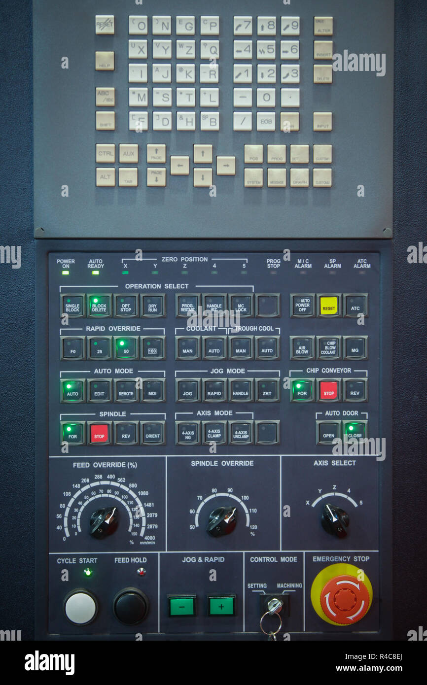 Control panel detail Stock Photo - Alamy