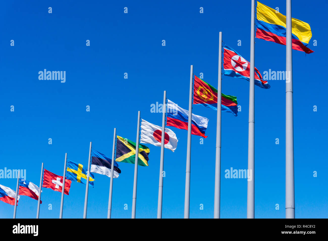Flags of countries Stock Photo - Alamy