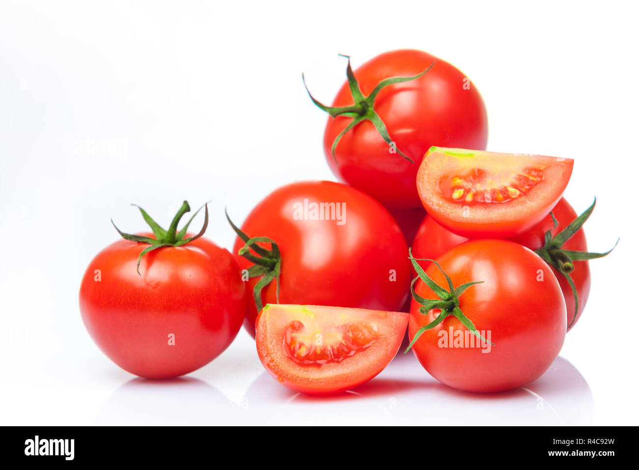 Tomato isolated on white Stock Photo - Alamy