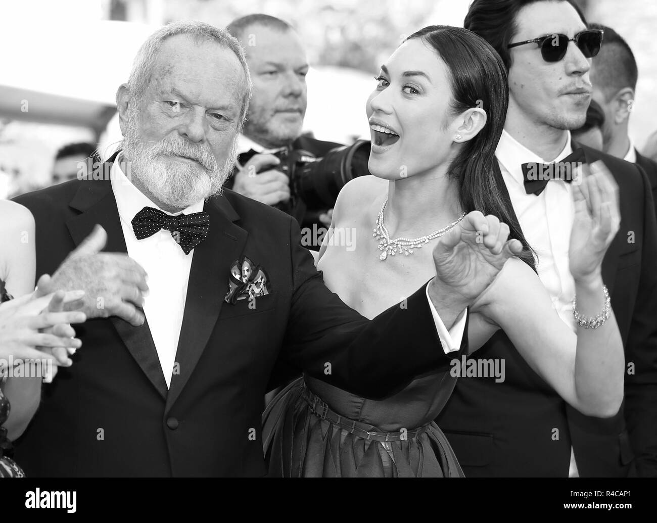 CANNES, FRANCE – MAY 19, 2018: Terry Gilliam and Olga Kurylenko Waive ...
