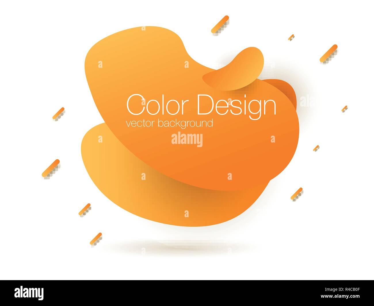 Trendy abstract flyer template blue Stock Vector Images - Alamy