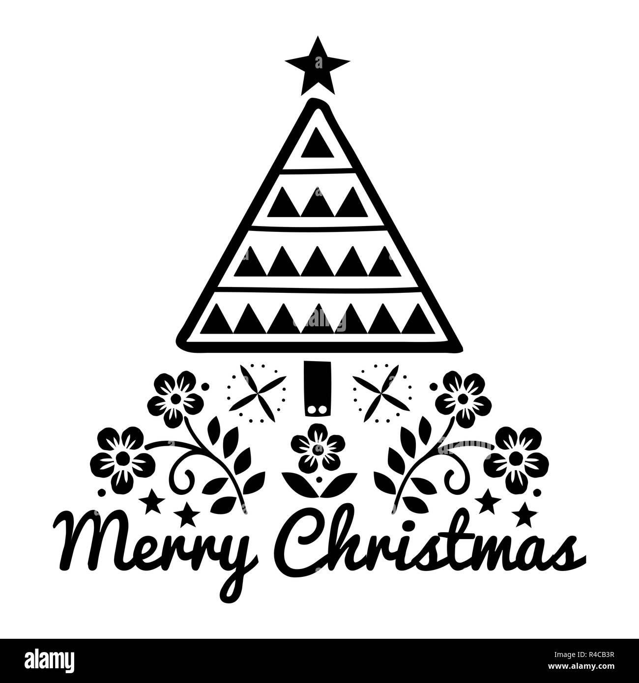 Swedish christmas tree traditional Stock Vector Images - Alamy