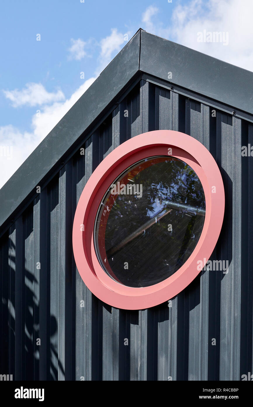 Circular window with gable. Lomax Studio, London, United Kingdom ...