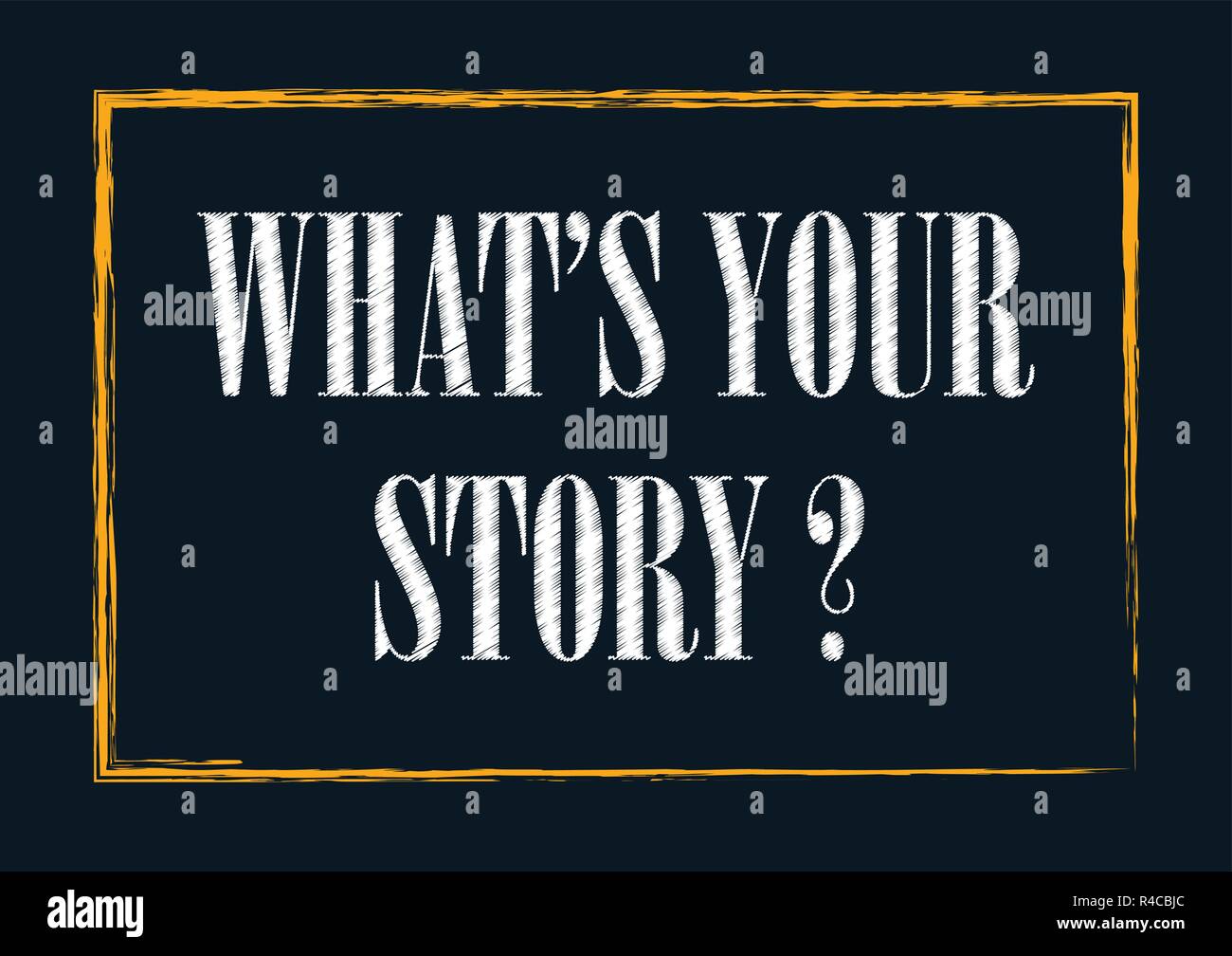 What is your story lettering poster Vintage typography card Stock ...