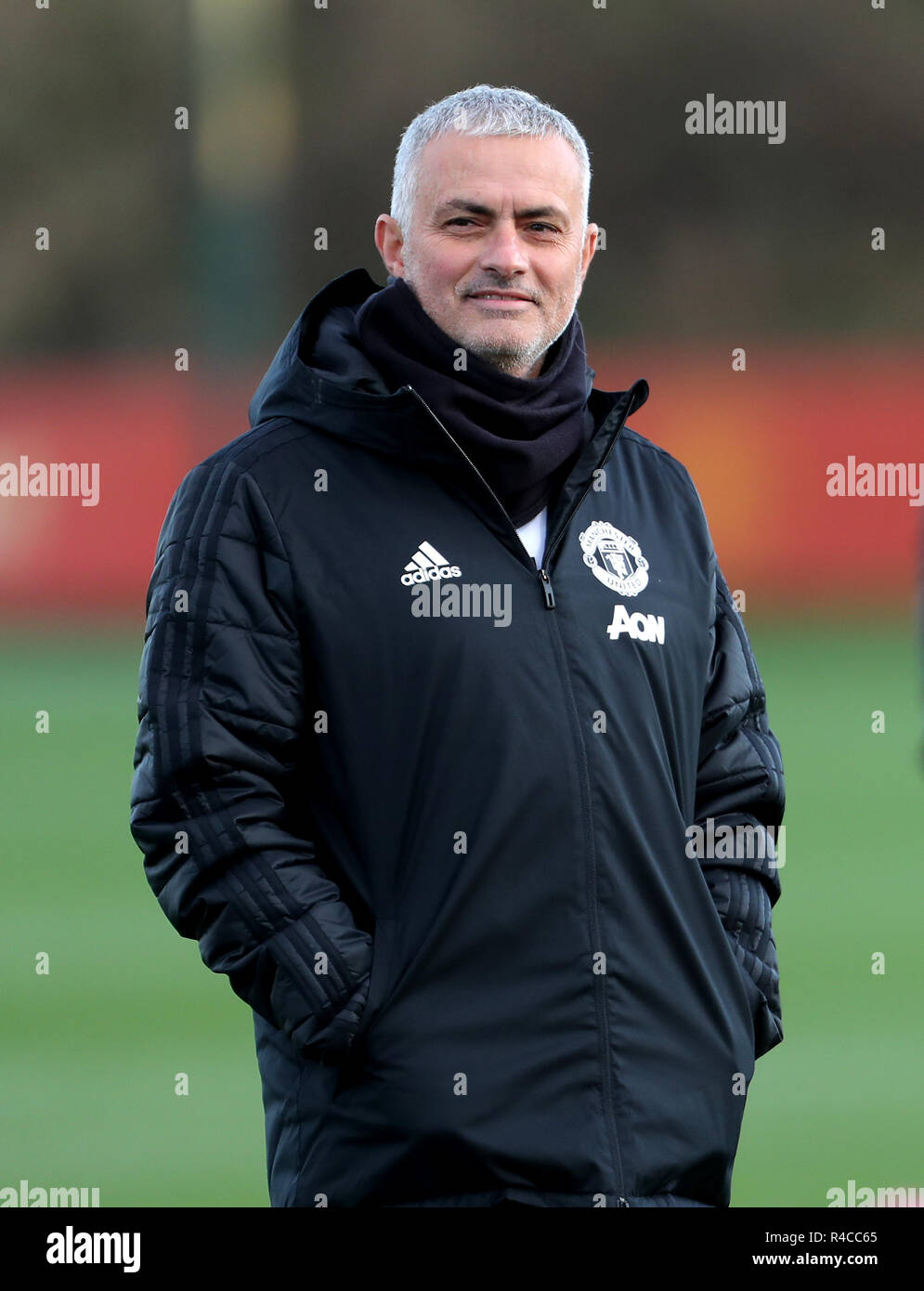 Manchester United manager Jose Mourinho during the training session at ...