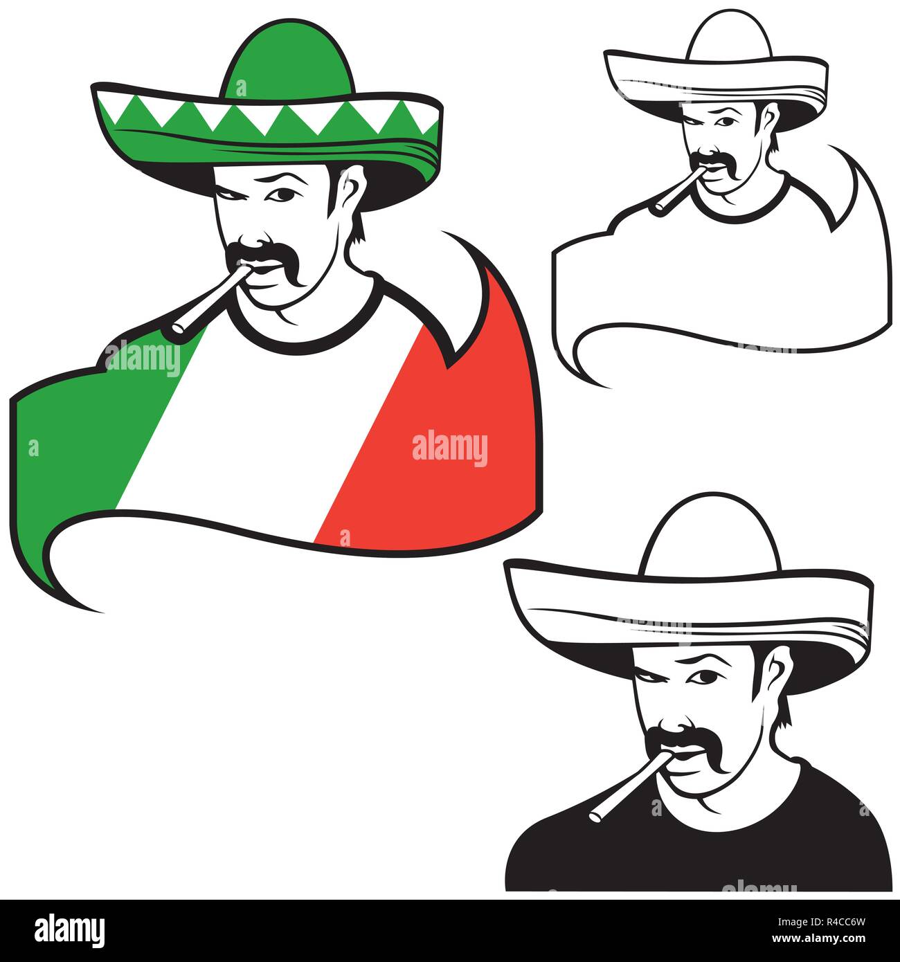 Smoking mexico Stock Vector Images - Alamy