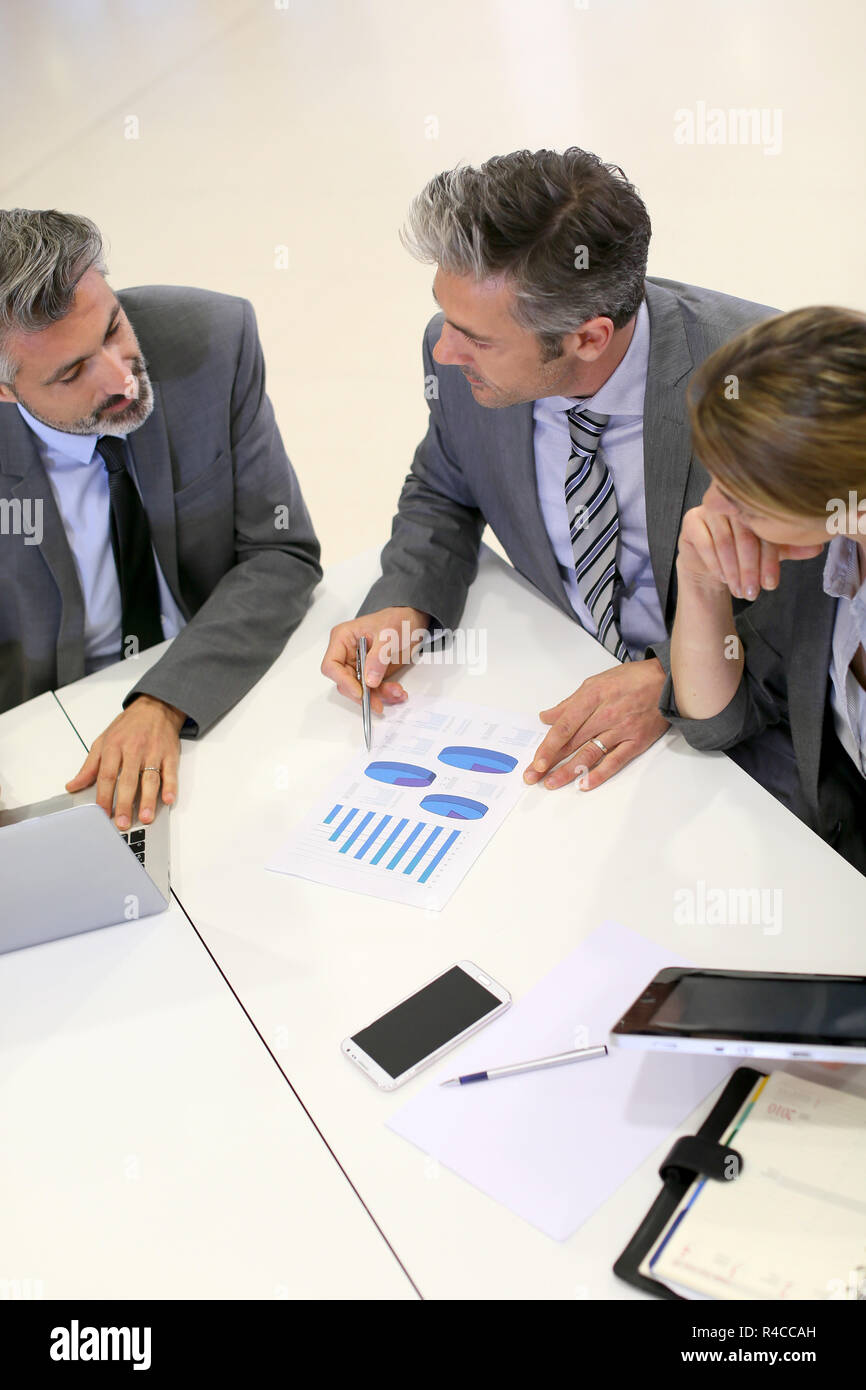 Business people in a financial meeting Stock Photo - Alamy