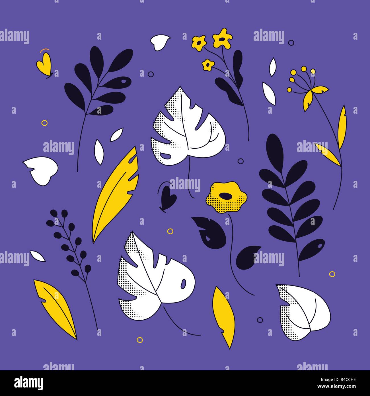 Floral ornament - modern flat design style illustration Stock Vector ...