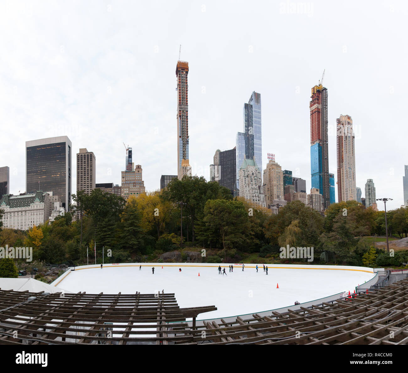 The Trump Woolman ice rink in Central Park, New York City, United ...