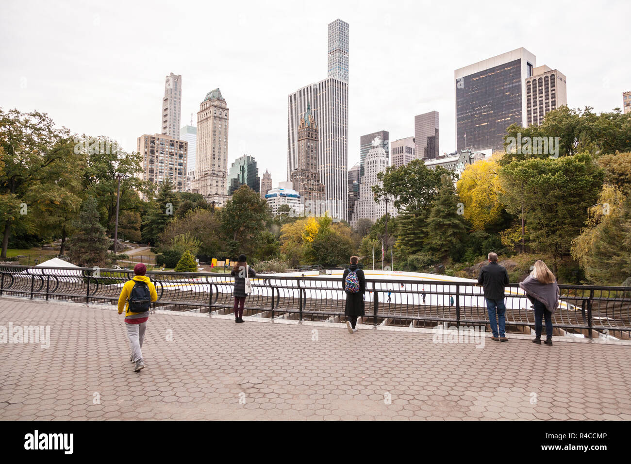 The Trump Woolman ice rink in Central Park, New York City, United ...