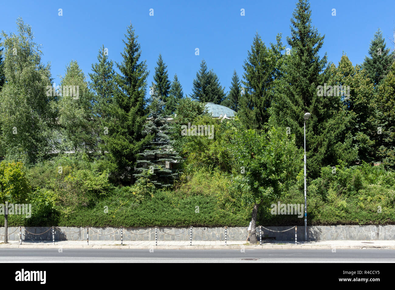SMOLYAN, BULGARIA - AUGUST 14, 2018: Planetarium new Center of the town ...