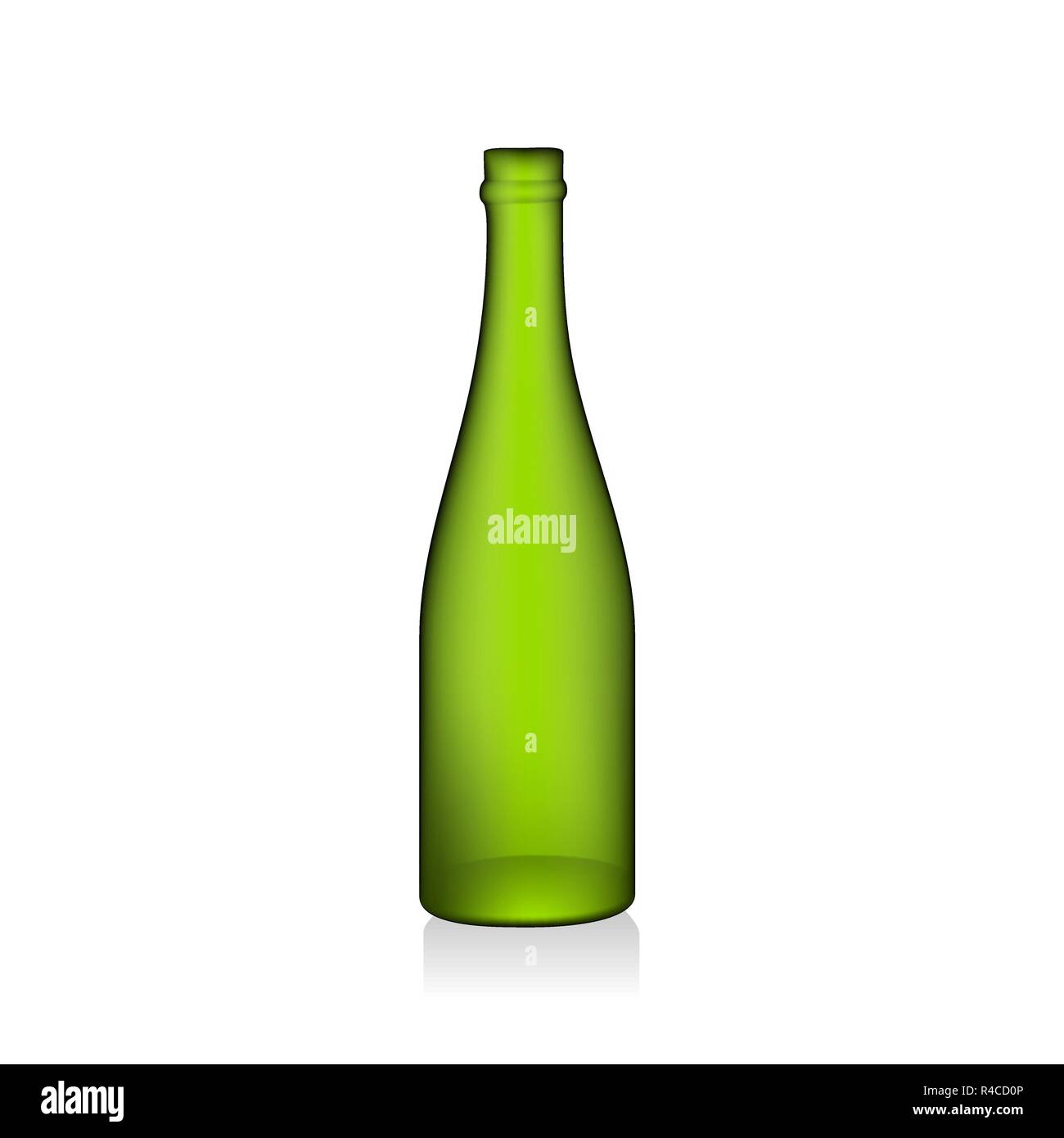 Bottle without label Stock Vector Images - Alamy