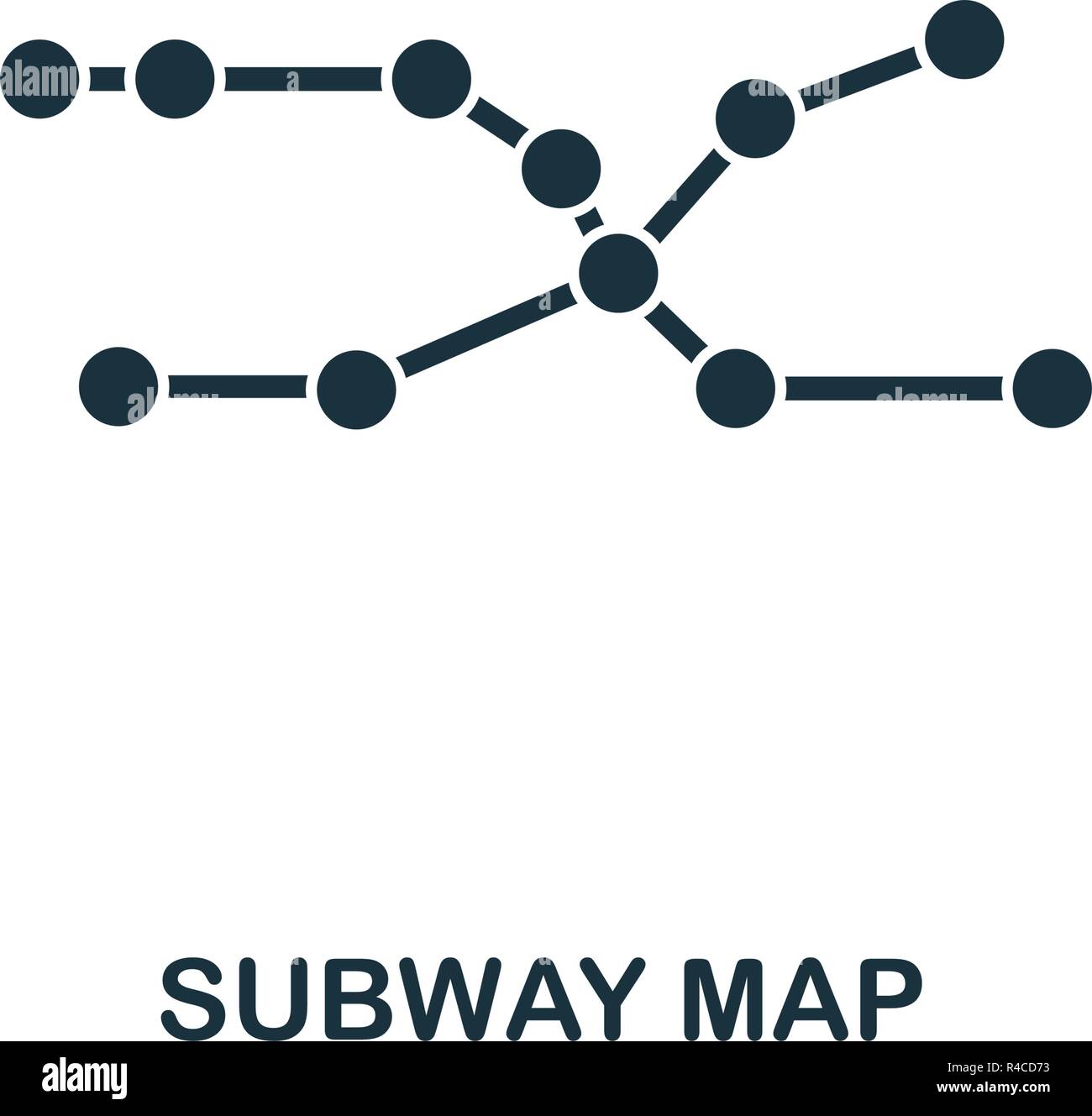 Subway Map icon. Premium style design from public transport collection ...