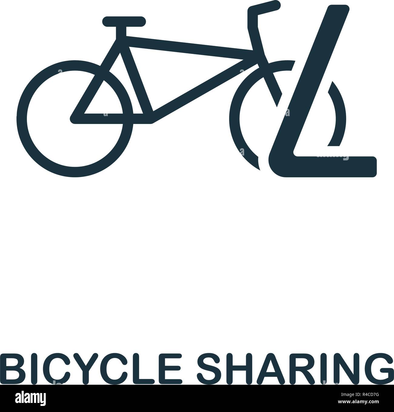 Bicycle Sharing icon. Premium style design from public transport ...