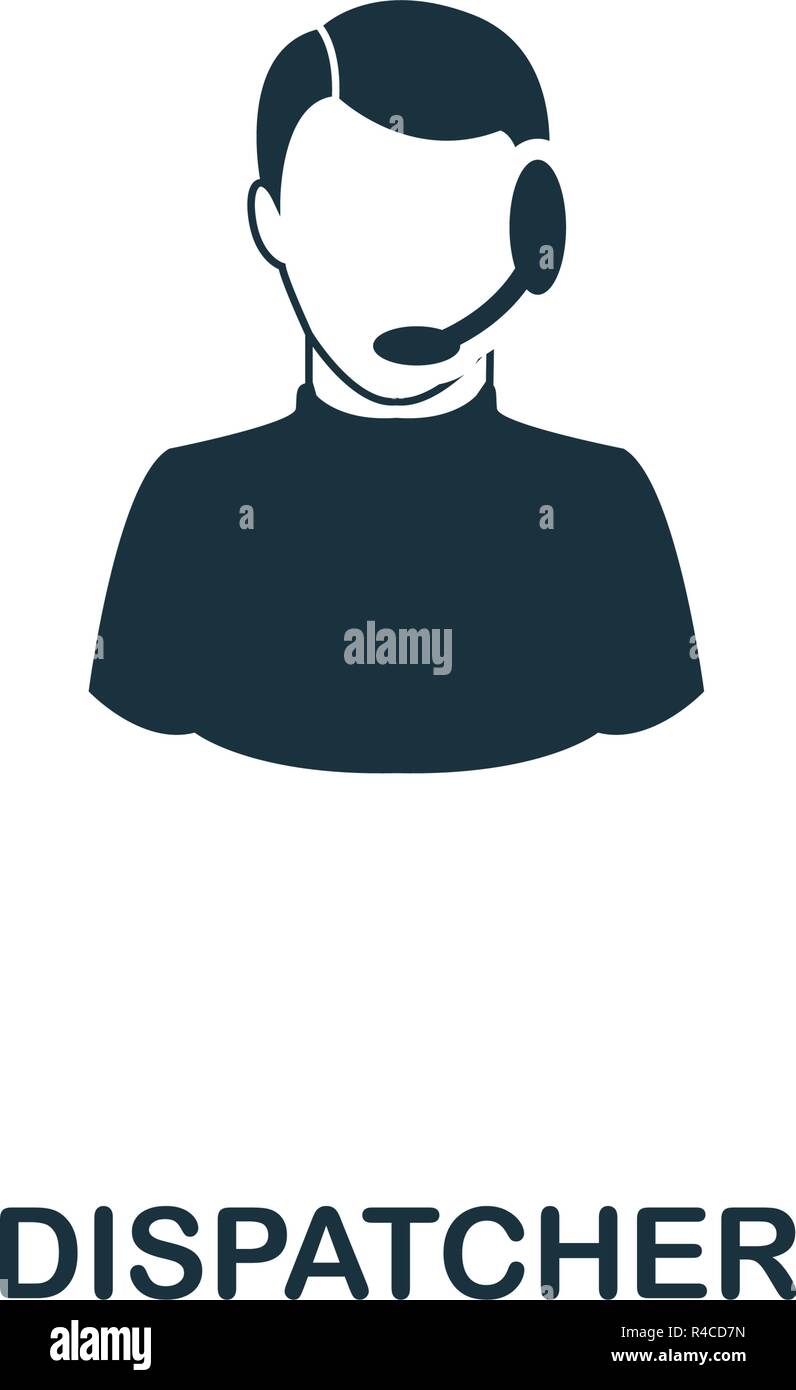 Dispatcher icon. Premium style design from public transport collection ...