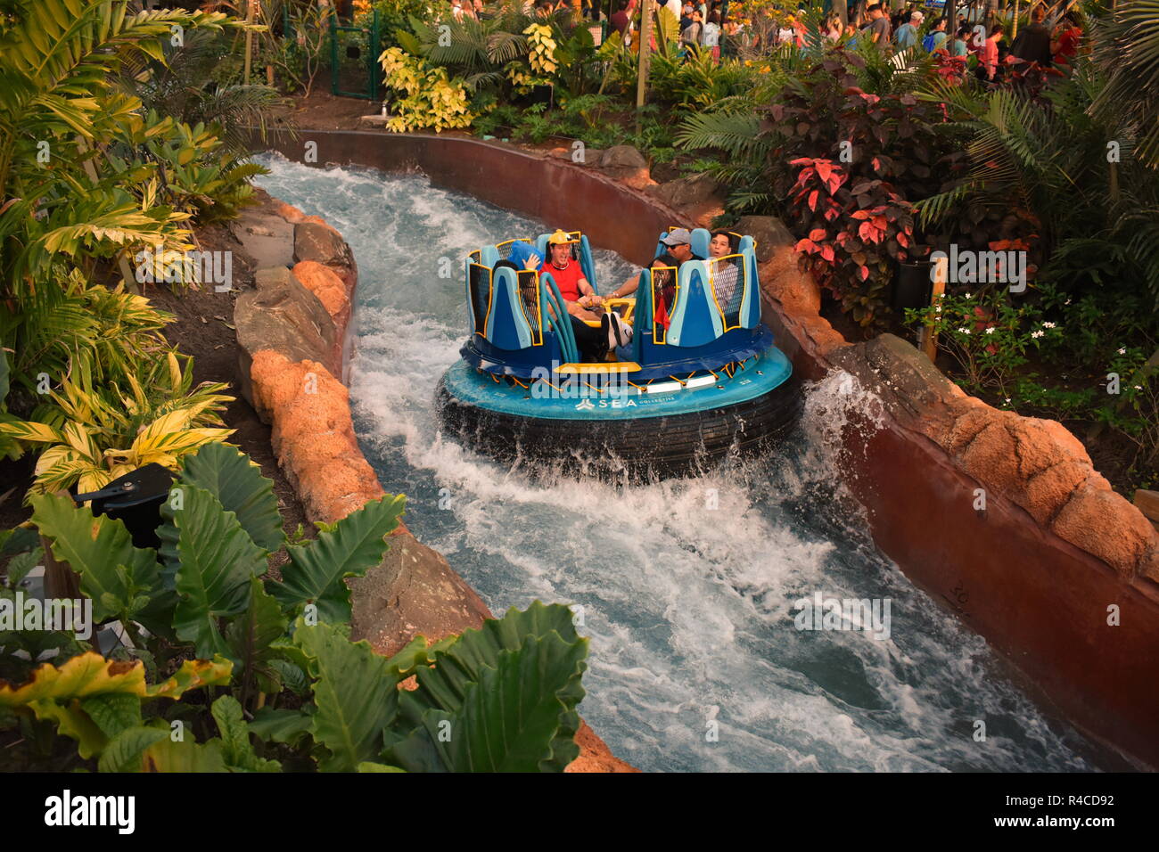 Orlando, Florida. November 21, 2018. People enjoying ride in Infinity ...