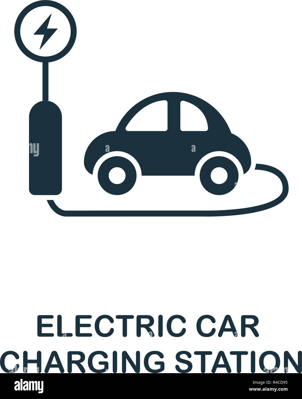 Electric Car Charging Station icon. Premium style design from public ...