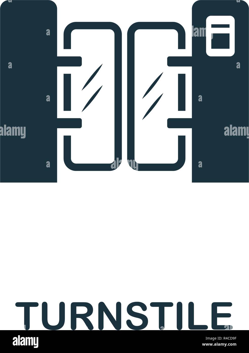 Turnstile icon. Premium style design from public transport collection ...