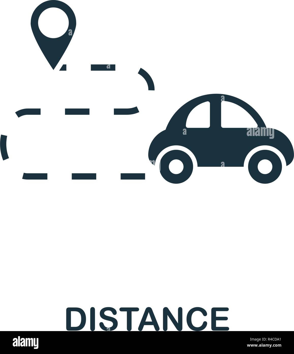 Distance icon. Premium style design from collection. UX and UI. Pixel ...