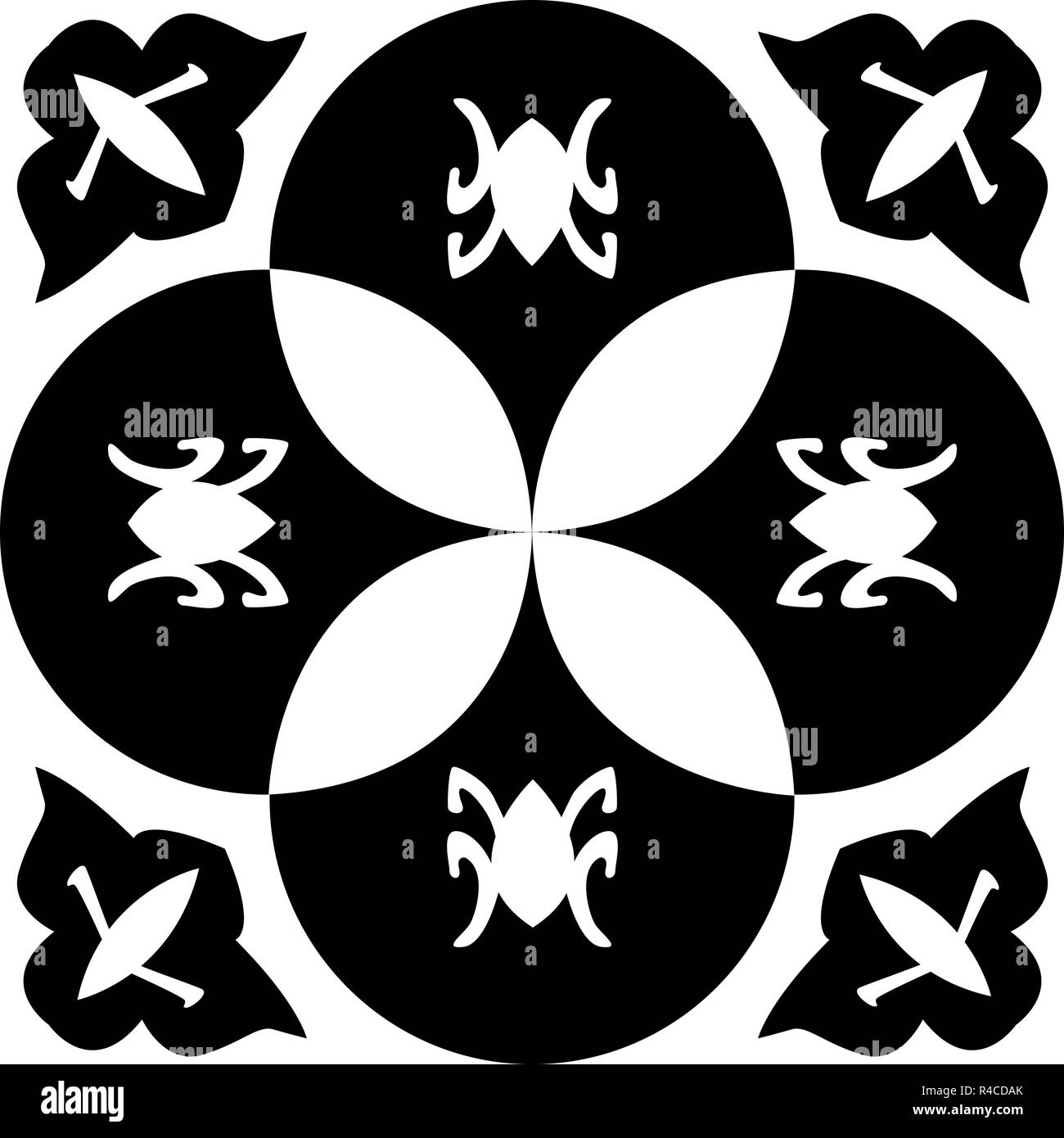 Pattern with royal symbols upside down. Seamless vector background ...