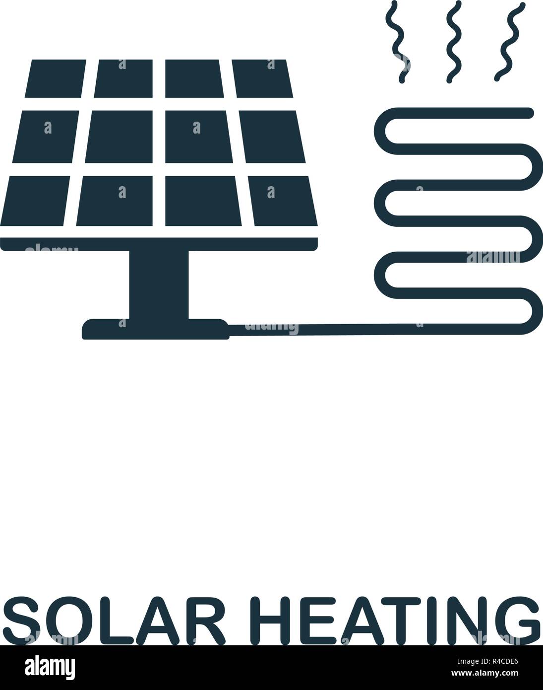 Solar Heating icon. Premium style design from urbanism collection. UX ...