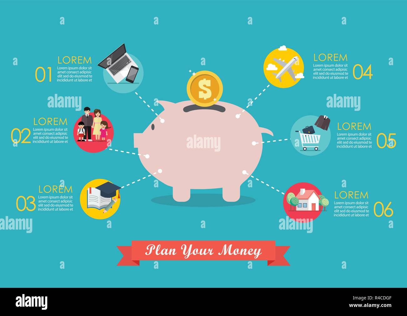 Wealth planning vector vectors hi-res stock photography and images - Alamy