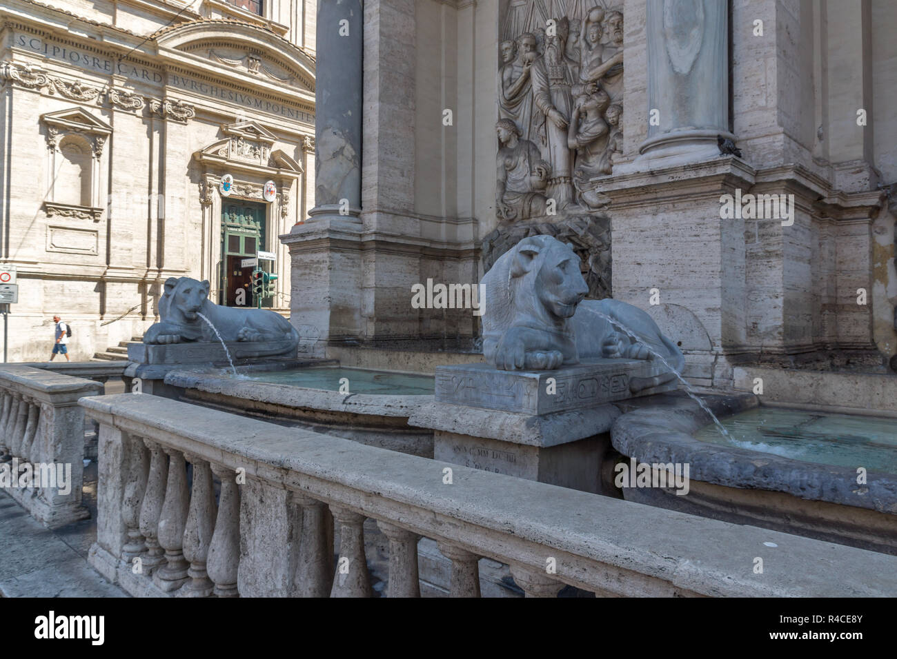 ROME, ITALY - JUNE 22, 2017: Amazing view of Fountain of Moses ...