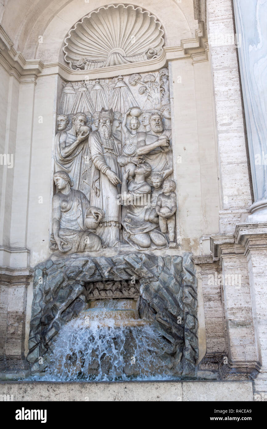 ROME, ITALY - JUNE 22, 2017: Amazing view of Fountain of Moses ...