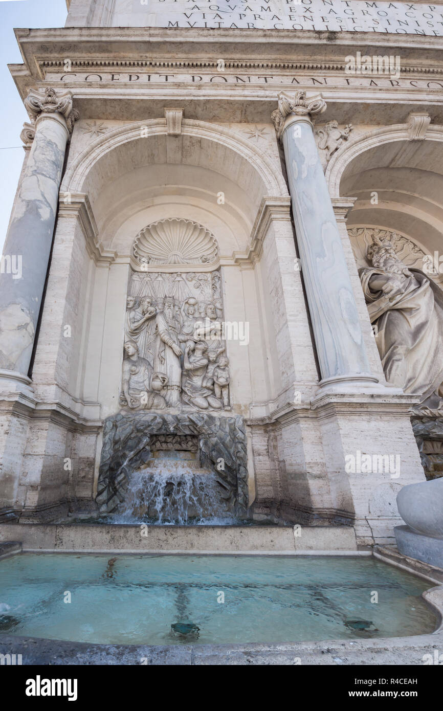 ROME, ITALY - JUNE 22, 2017: Amazing view of Fountain of Moses ...