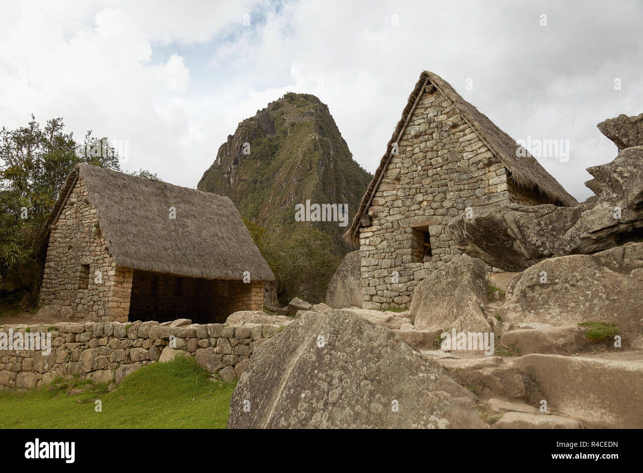 Ruins of Lost Incan City Machu Picchu and Wayna Picchu near Cusco in ...
