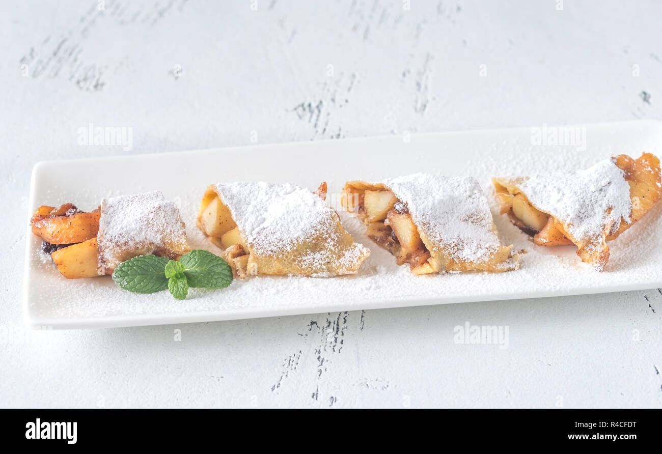 Baking crepes close up view hi-res stock photography and images - Alamy