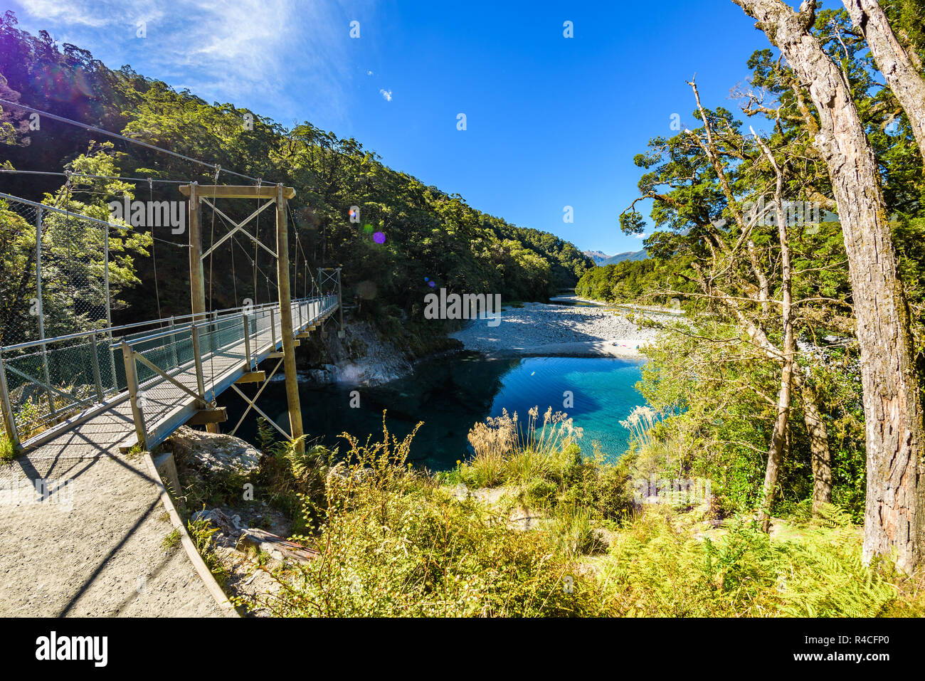 Haast river bridge hi-res stock photography and images - Alamy