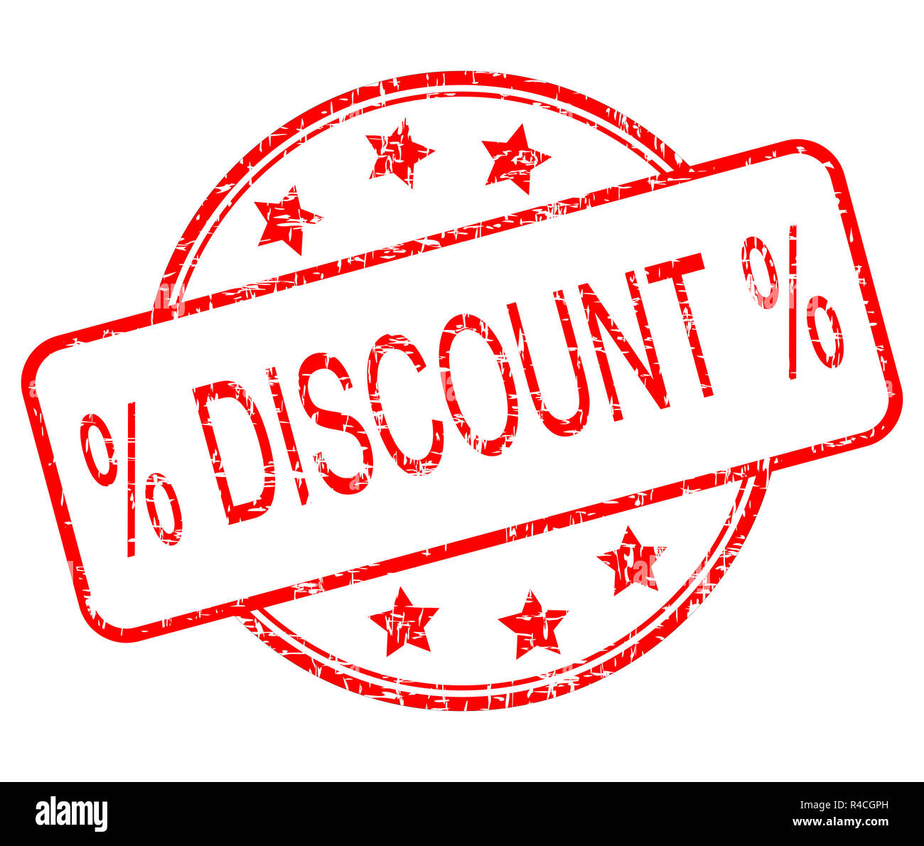red Discount rubber stamp â€“ illustration Stock Photo - Alamy