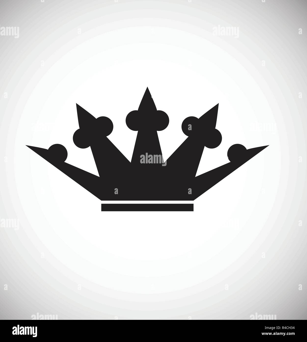 Crown icon on white background for graphic and web design, Modern ...
