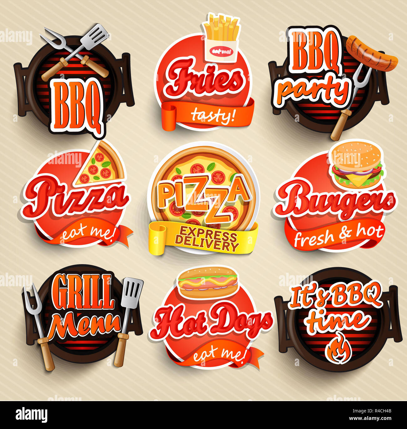 Vintage american stickers hi-res stock photography and images - Alamy