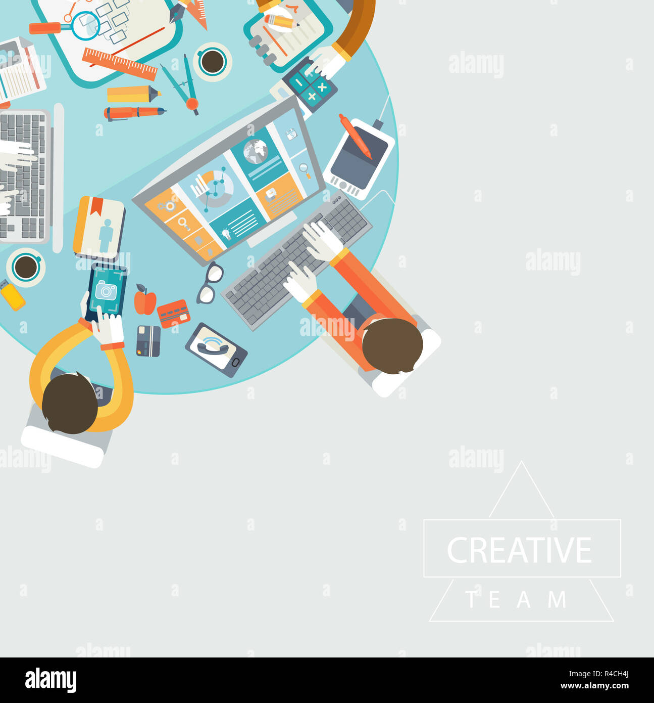 Concept of teamwork Stock Photo - Alamy