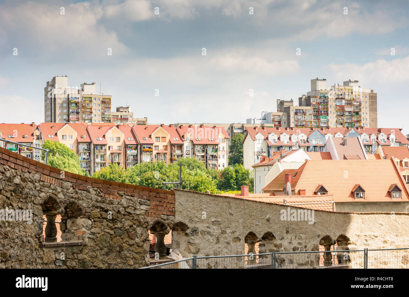 Housing Block in Poland Stock Photo - Alamy