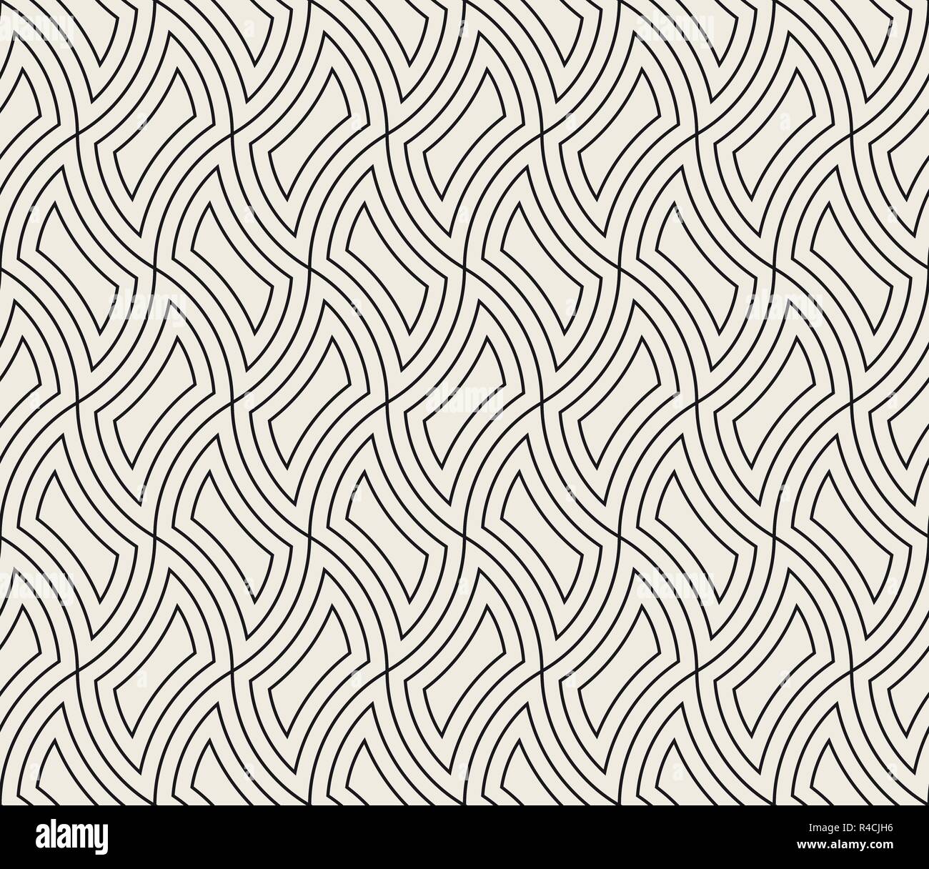 Vector seamless pattern. Modern stylish abstract texture. Crossing thin ...
