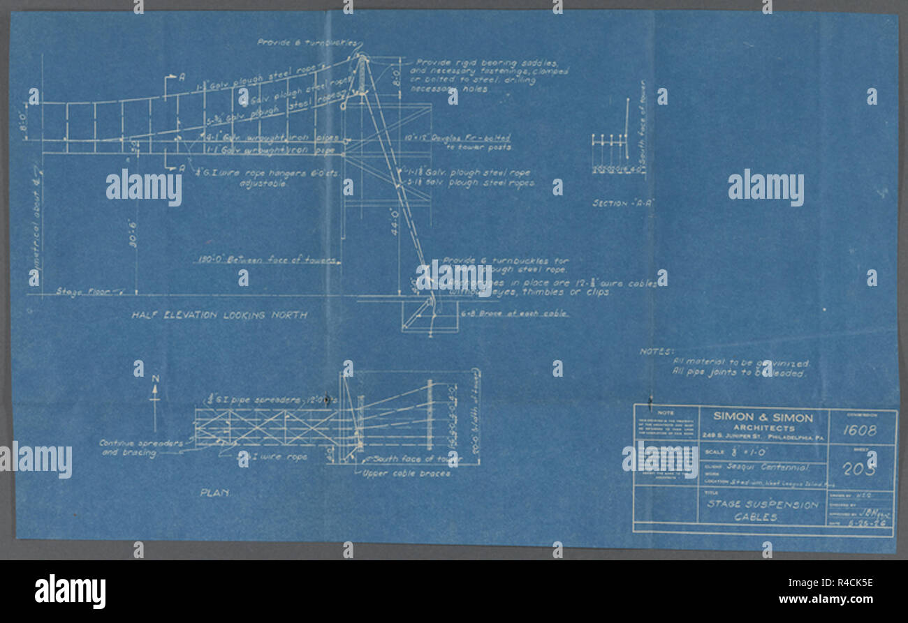 vintage mechanical engineering drawing Stock Photo - Alamy