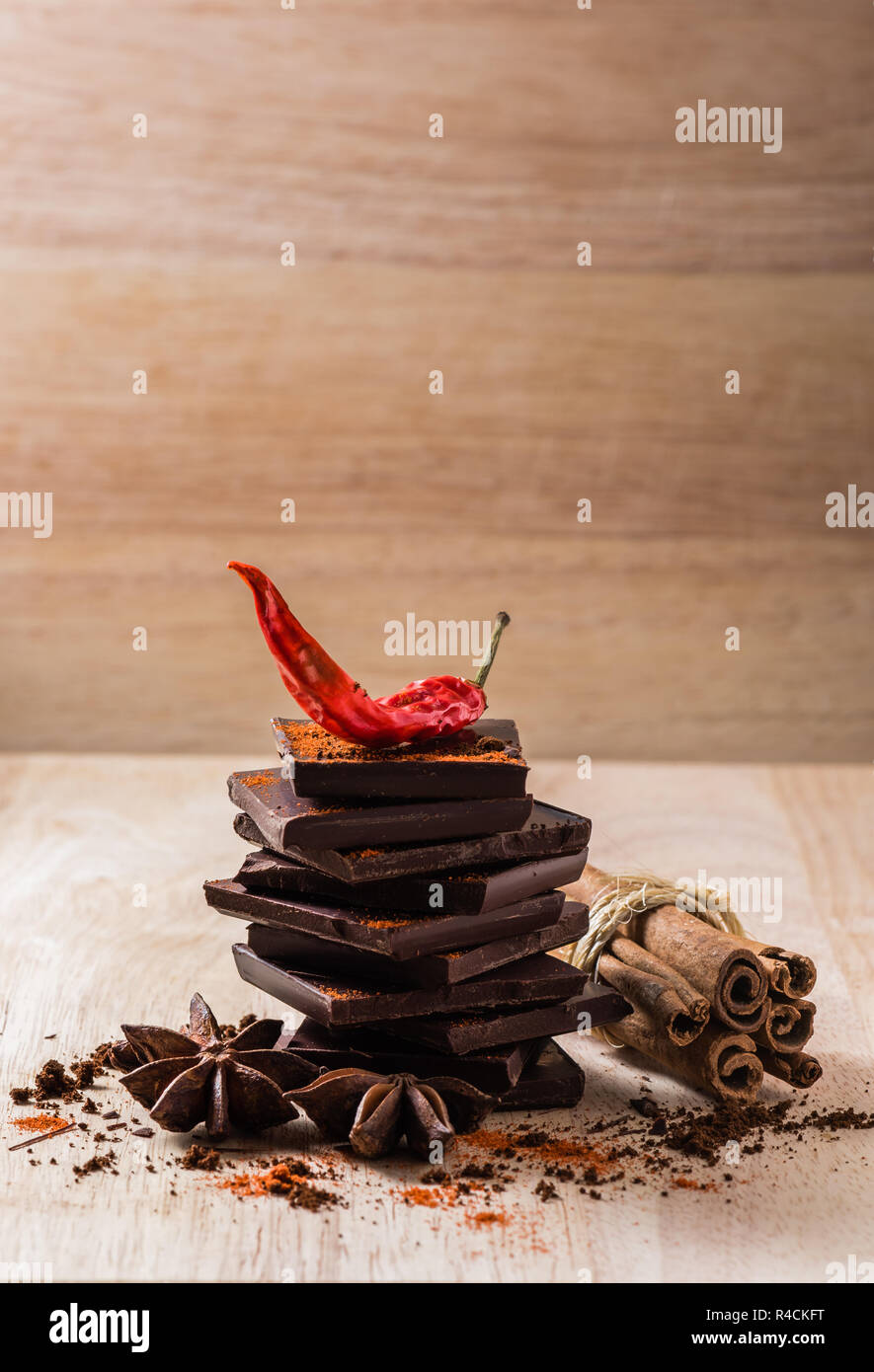 Chocolate and Condiment Stock Photo - Alamy