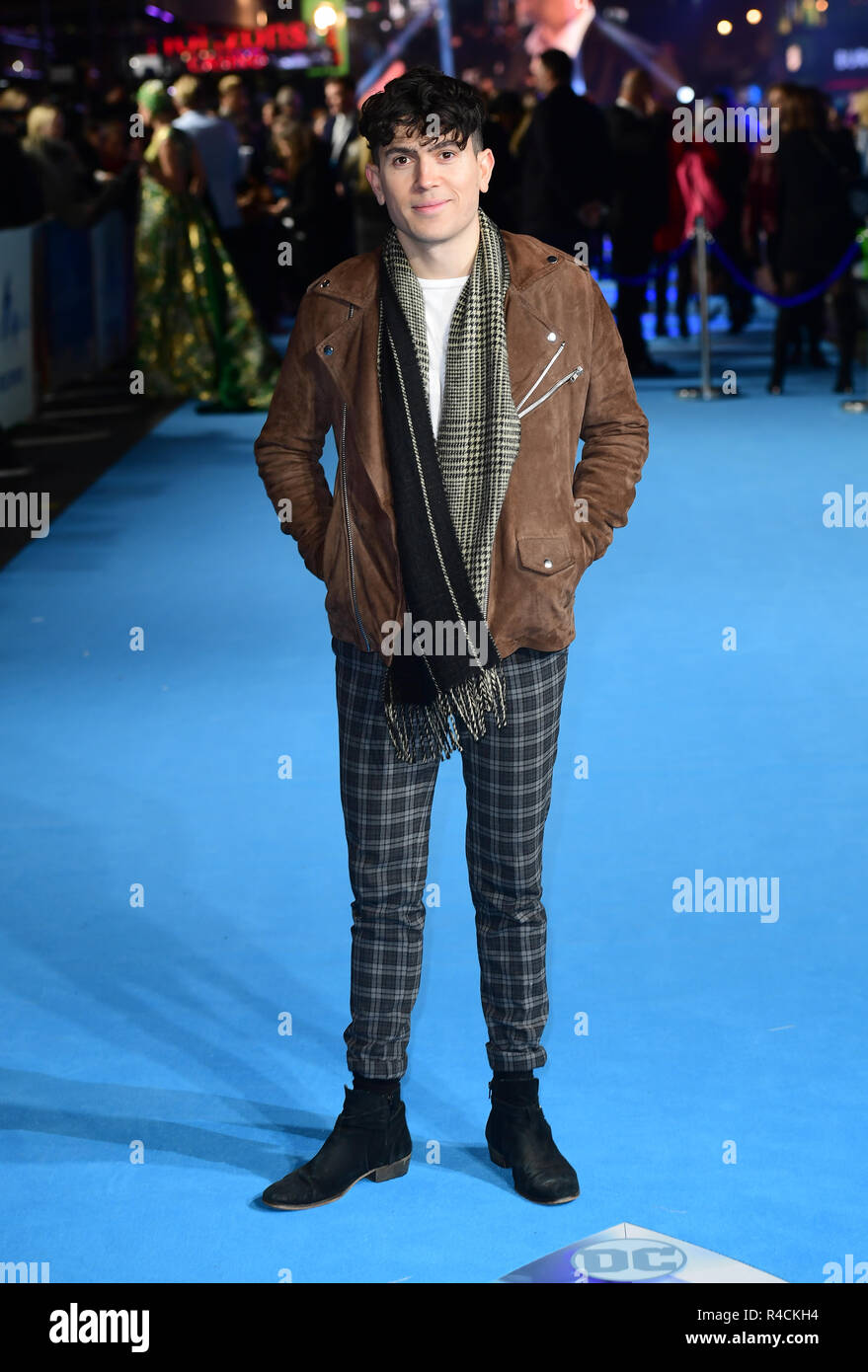 Luke Franks attending the Aquaman premiere held at Cineworld in ...