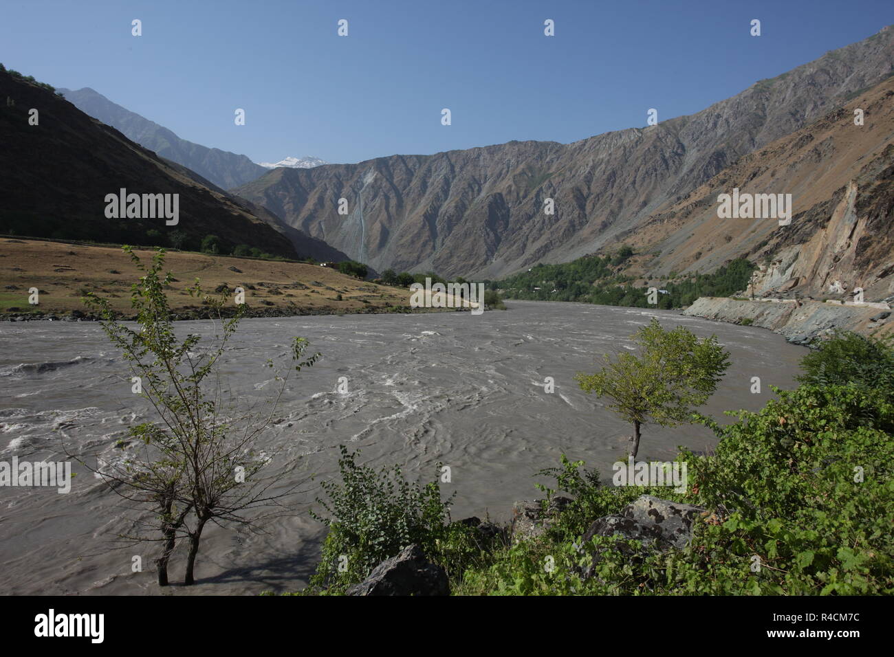 Pamir region Russian Federation Central Asia mountain landscapes Stock ...