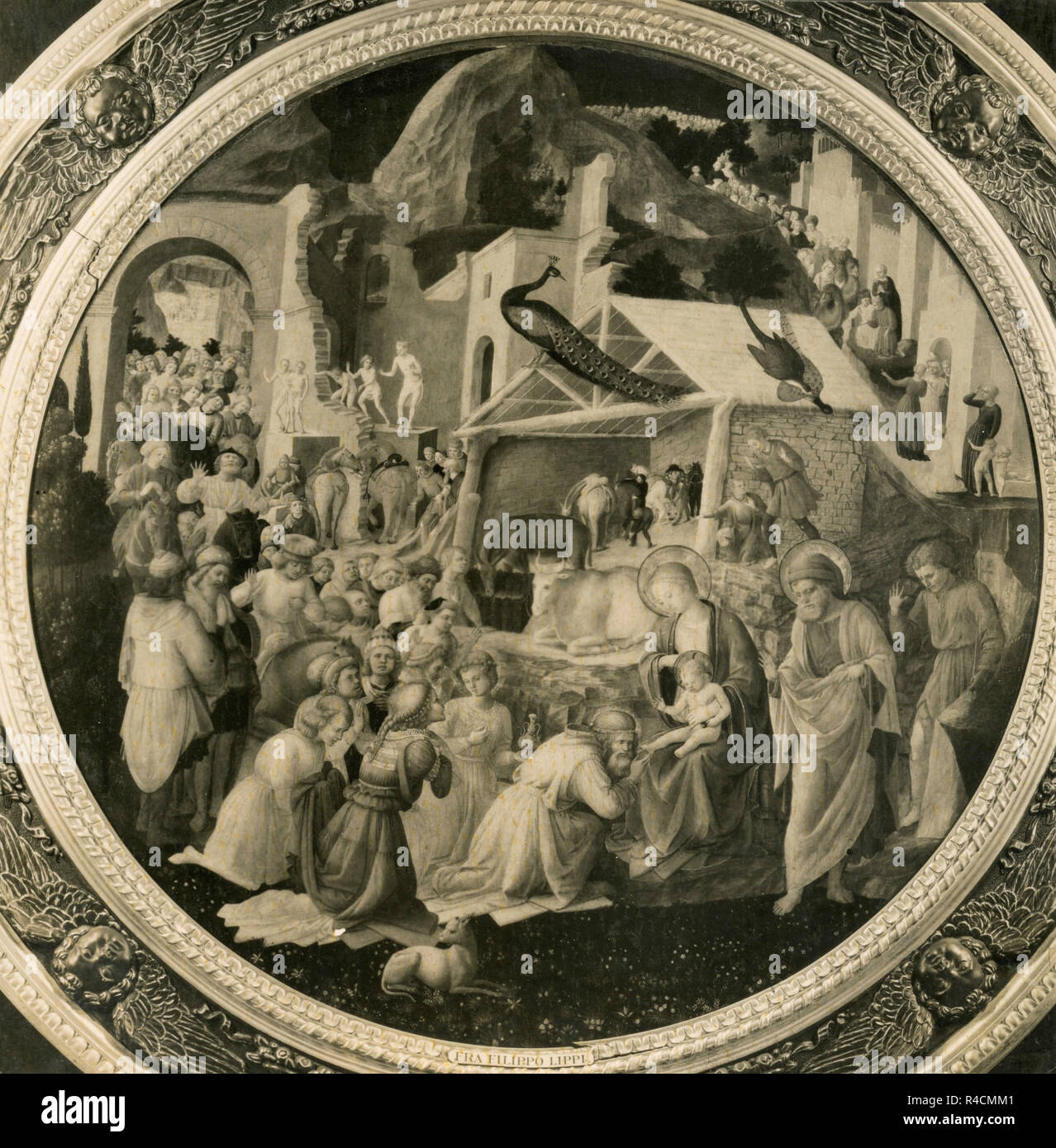 Adoration of the Magi, painting by Fra Filippo Lippi, 1930s Stock Photo - Alamy